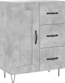 Skříň highboard betonově šedá 69,5x34x180 cm kompozitní dřevo 3198109