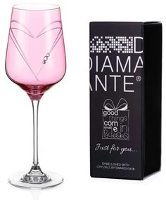 Diamante JFY Pink Hearts wine 450 ml