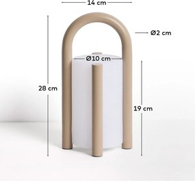 LED přenosné venkovní svítidlo na USB ø 14 cm Leros – Kave Home