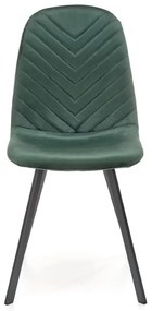 Jídelní židle K462 Halmar Tmavě zelená