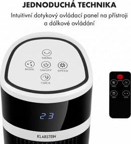 Klarstein Icetower Smart, sloupový ventilátor, 45 W, ovládání přes aplikaci