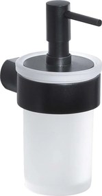 Sapho Gedy Pirenei - Dávkovač mýdla s držákem, černá mat/sklo satin PI8114