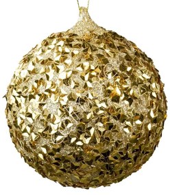 Set 4ks zlatá skleněná vánoční ozdoba Marien - Ø 10 cm