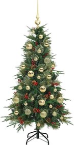 Umělý Skládací Vánoční Strom s stojanem Zelená 120 cm PE a PVC 3397397