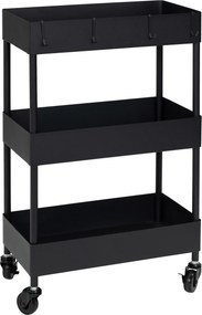 XXXLutz SERVÍROVACÍ VOZÍK, černá, 40/64/22 cm PBJ - Barové vozíky - 000537004001