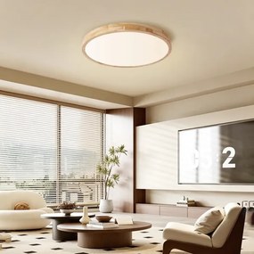 Brilagi - LED Stmív. svítidlo WOODLINE LED/72W/230V 3000-6000K dub pr. 60 cm +DO