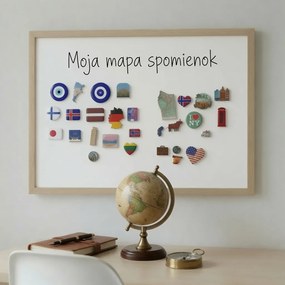 Toptabule.sk  Bílá tabule na magnetky v dřevěném přírodním rámu CLASSIC 200x100 cm