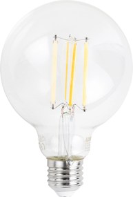 Sada 5 chytrých stmívatelných LED žárovek E27 G95 čirá 7W 806 lm 2700-6500K Zigbee