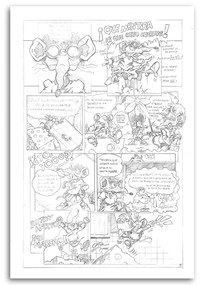 Gario Obraz na plátně Myší komiks - Saqman Rozměry: 40 x 60 cm