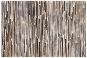 Kožený patchworkový koberec 160 x 230 cm, vícebarevný TUZLUCA Beliani