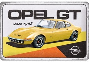 Plechová cedule Opel GT - since 1968, (20 x 30 cm)