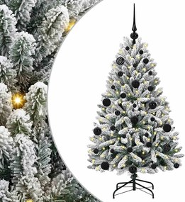 Umělý vánoční stromeček 120 cm 150 LED Teplá bílá PVC a ocel 3395731
