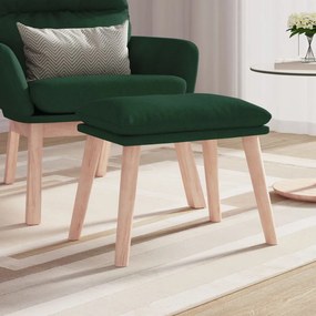 Podnožka tmavě zelená 45 x 29,5 x 35 cm textil 341429