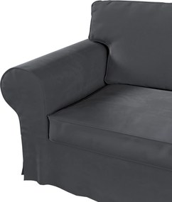 Potah na pohovku IKEA Ektorp 2-místná s lenoškou barva šedá látka lesklé, sametová