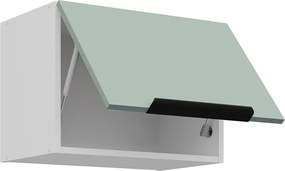 ARIA sb | horní skříňka 50 GU-36 1F výklopná | 50 cm | ANTI FINGERPRINT povrch | bílá/aquamarine