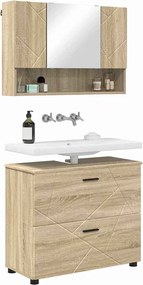 Sada koupelnového nábytku 2 ks Sonoma dub 76,5 x 35 x 64 cm 3393015