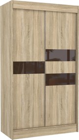 ADRK Furniture Skříň s posuvnými dveřmi a lacobelem BATIA 120 ADRK-SW-BAT-S-CHL-120