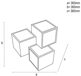 LED Stmívatelné stropní svítidlo LED/60W/230V 3000-6500K + dálkové ovládání