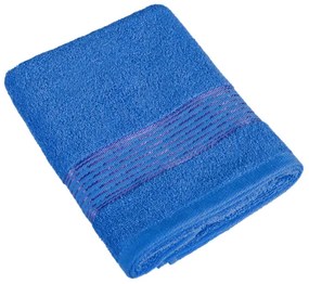 Bellatex Froté ručník a osuška kolekce Proužek tmavá modrá rozměr 50x100 cm