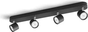 Philips Star 4x4.5W černá / LED bodové svítidlo / 2000lm / 2700K / IP2
