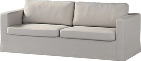 Potah na pohovku IKEA Karlstad 3-místná, nerozkládací, dlouhý barva šedá látka pletený vzor