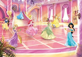 Komar Papírová fototapeta Třpytivý večírek Disney princezen, 368 x 254 cm