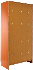 Dřevěná šatní skříňka Visio 90 x 44 x 185 cm - 6 oddílů Barva: Javor