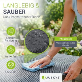 Juskys Skládací pivní set Amberg 180 cm v ratanovém vzhledu