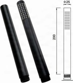 Podomítkový sprchový systém EYN CP1551black pro vanu ve více barevných provedeních