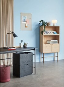 Bílá skleněná stolní lampa (výška 28 cm) Kumu – Hübsch
