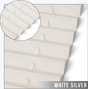 Plisa Termoizolaení plisovaná roleta White Silver 32 cm x volitelná výška