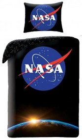 HALANTEX Povlečení NASA Black Bavlna, 140/200, 70/90 cm