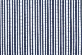 Zbytek krepové látky Proužek 4mm. tmavě modrý - 50 x 160 cm