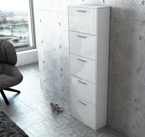 Casarredo Botník GIZMO 5 bílá/bílý lesk