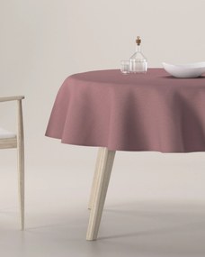 Ubrus kulatý barva růžová látka poloprůhledná, pletený vzor
