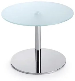 profim Konferenční stolek SR40 Deska stolu tvrzené sklo - mléčné (G1) Barva podnože bílá podnož (RAL 9016)