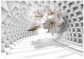 Samolepící fototapeta - Květiny v tunelu 98x70