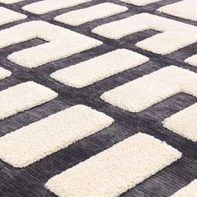 Koberec Valley 10 Junction charcoal / ivory