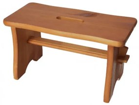 ČistéDřevo Dřevěná stolička - hnědá