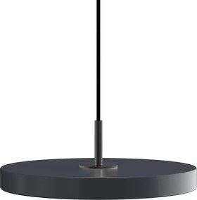 Závěsná lampa Asteria Mini s černým držákem antracit
