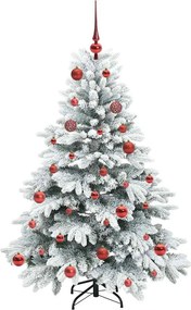 Umělý vánoční stromeček s 150 LED diodami Bílá 150 cm PE a PVC 3397601