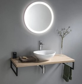 Aqualine Sapho, NOA kulaté zrcadlo s LED osvětlením, průměr 60cm