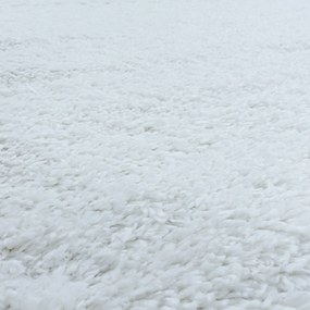 Ayyildiz Kusový koberec FLUFFY 3500, kulatý, Bílá Rozměr koberce: 200 cm KRUH