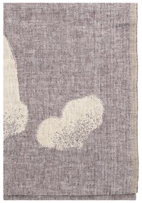 Lněný ručník Hietsu, hnědo zlatý, Rozměry  95x180 cm