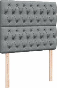 Box spring postel s matrací světle šedá 120 x 200 cm textil 3292762