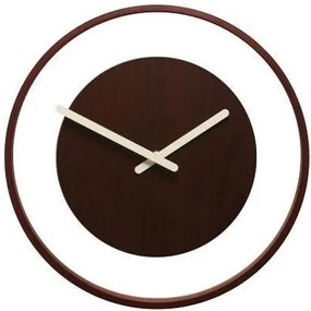 Designové nástěnné hodiny 3046br nextime wood loop 30cm