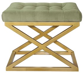 Atelier del Sofa Taburet Capraz - Gold, Green, Zlatá, Zelená