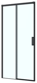 Oltens Breda sprchové dveře 110 cm posuvné černá matný/průhledné sklo 21214300