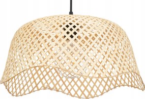 Závěsná lampa Boho Veranda bambusová černá 40 cm TH33