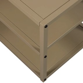 Taupe kovový TV stolek 120x40x35 cm Teun – WOOOD